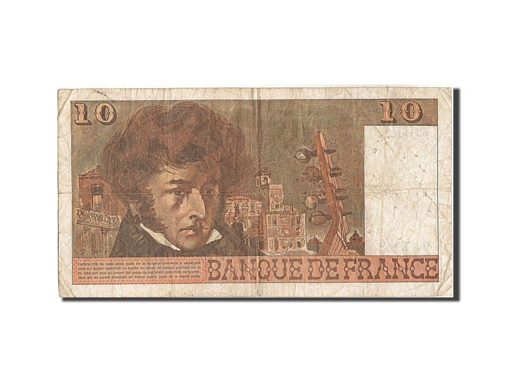 Banknote, France, 10 Francs, 10 F 1972-1978 ''Berlioz'', 1974, 1974-10-03