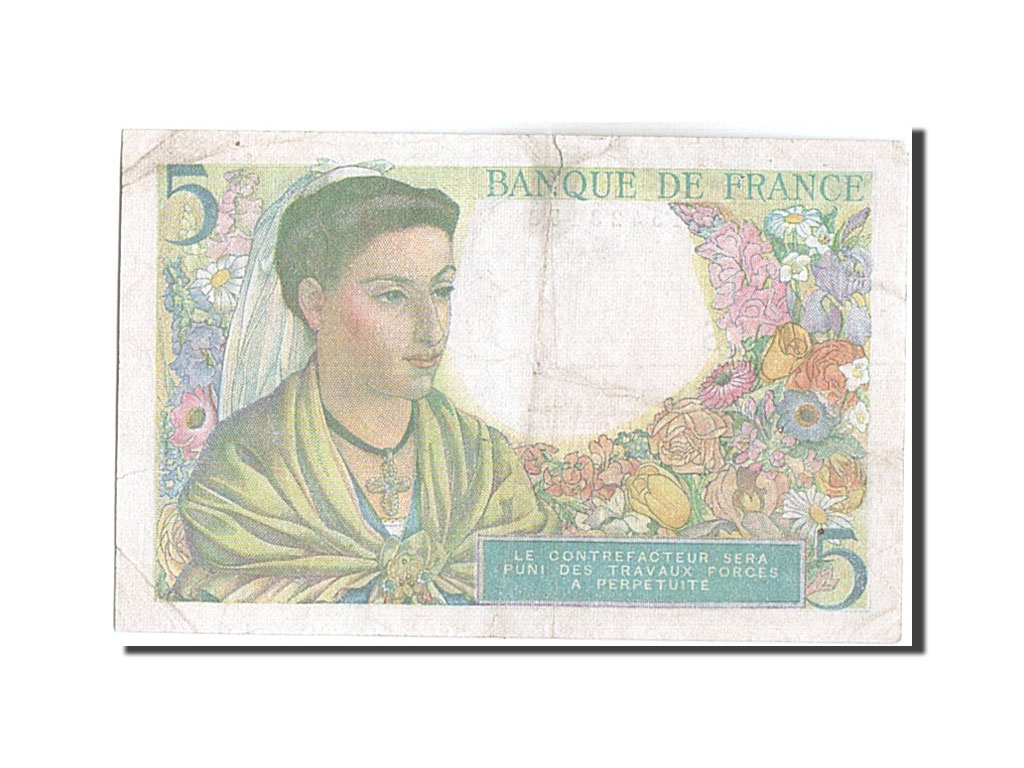 [#207364] billete, francia, 5 francs, 5 f 1943- - Comprar Billetes ...