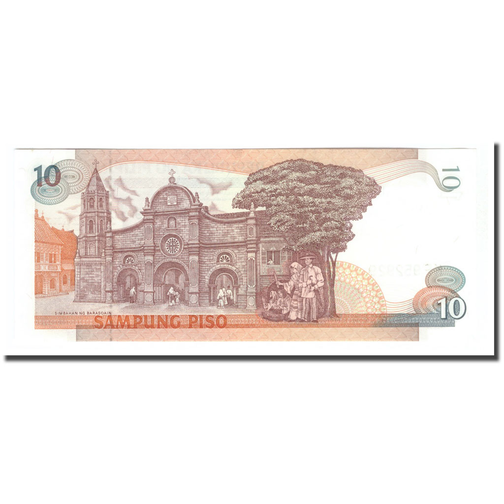 Banknote, Philippines, 10 Piso, KM:169b, UNC(65-70) | World Paper Money