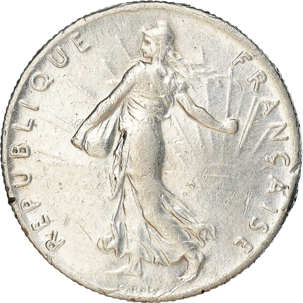 Coin, France, Semeuse, 50 Centimes, 1916, Paris, , Silver, KM:854