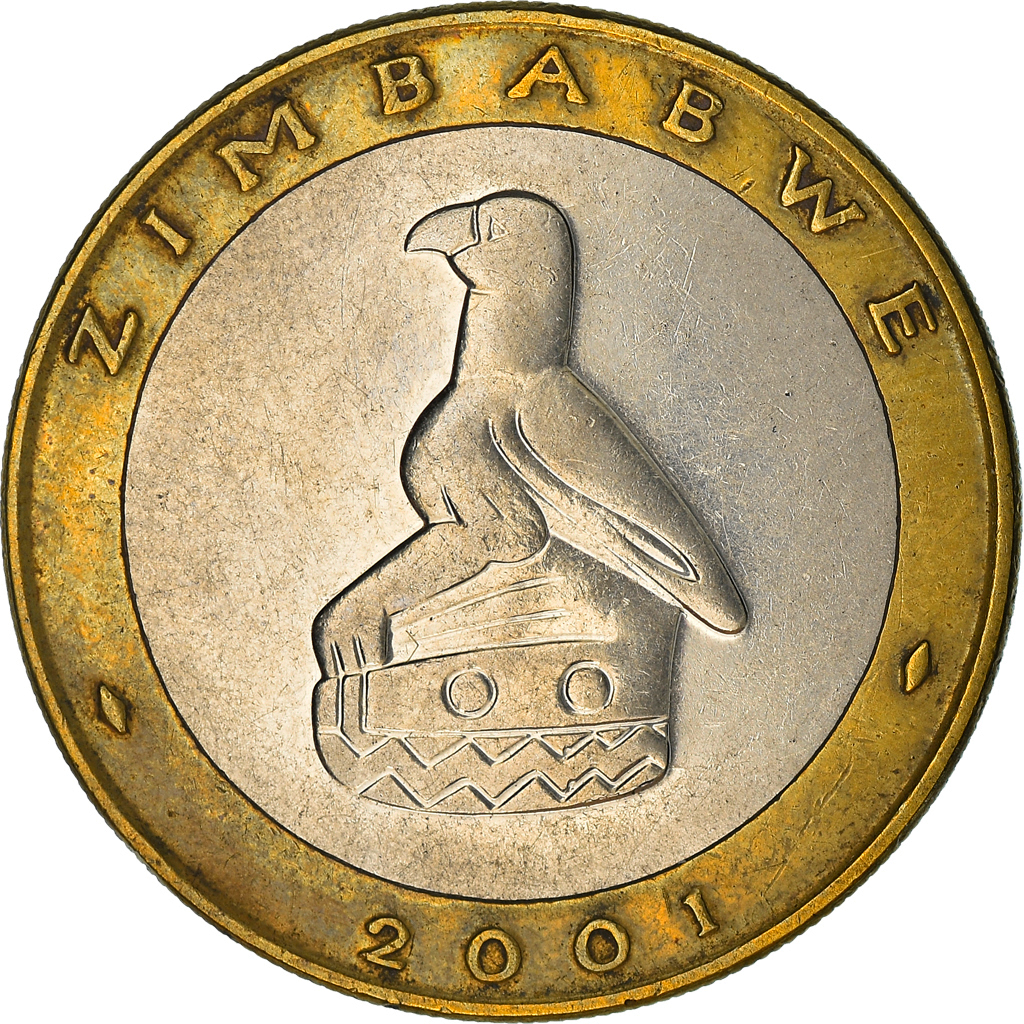 Coin, Zimbabwe, 5 Dollars, 2001, Harare, , Bi-Metallic, KM:13