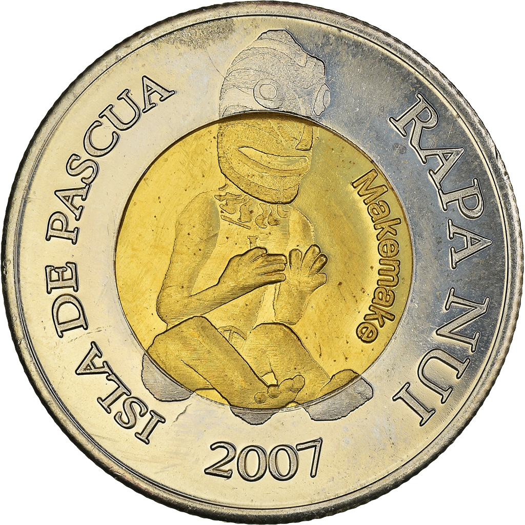 Coin, RAPA NUI - ISLA DE PASCUA - EASTER ISLAND, No ruler, 500 Pesos, 2007