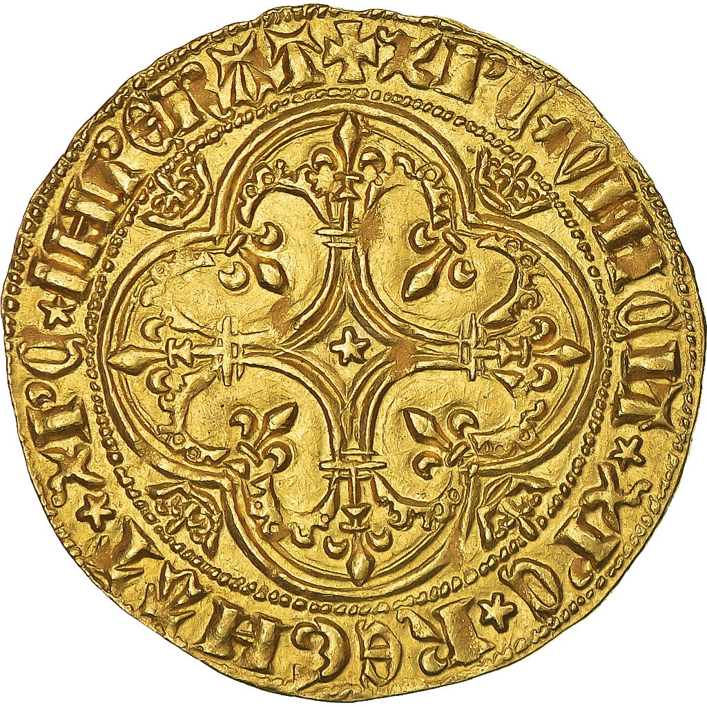 Coin, France, Charles VI, Ecu d'or à la Couronne, Ecu d'or, , Gold