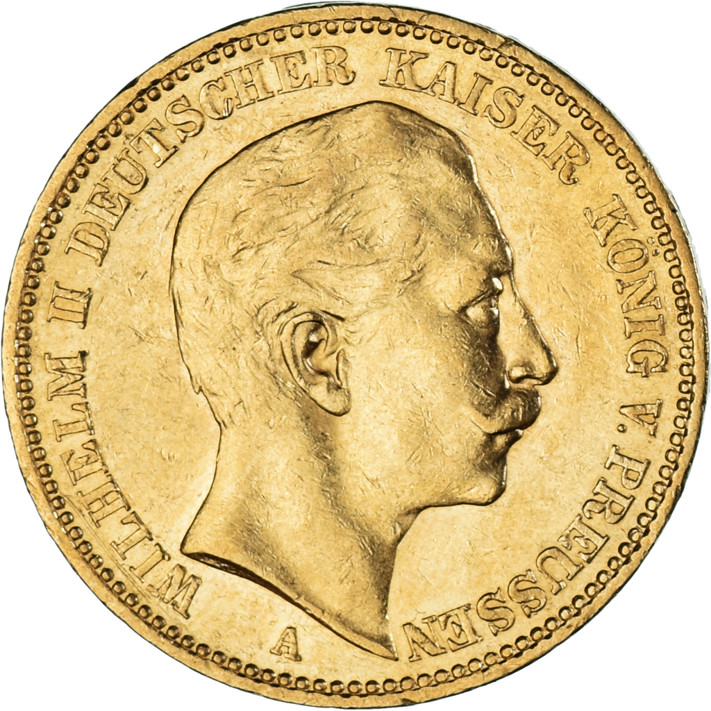 Coin, German States, PRUSSIA, Wilhelm II, 20 Mark, 1903, Berlin,