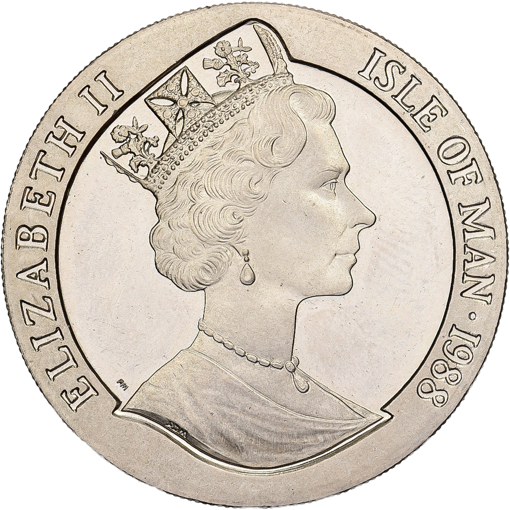 Great Britain, Elizabeth II, Crown, 1988, Pobjoy Mint, Copper-nickel,