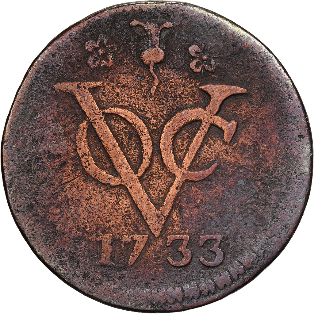 Netherlands Antilles, Duit, 1733, Copper, , KM:132 | North & Central ...