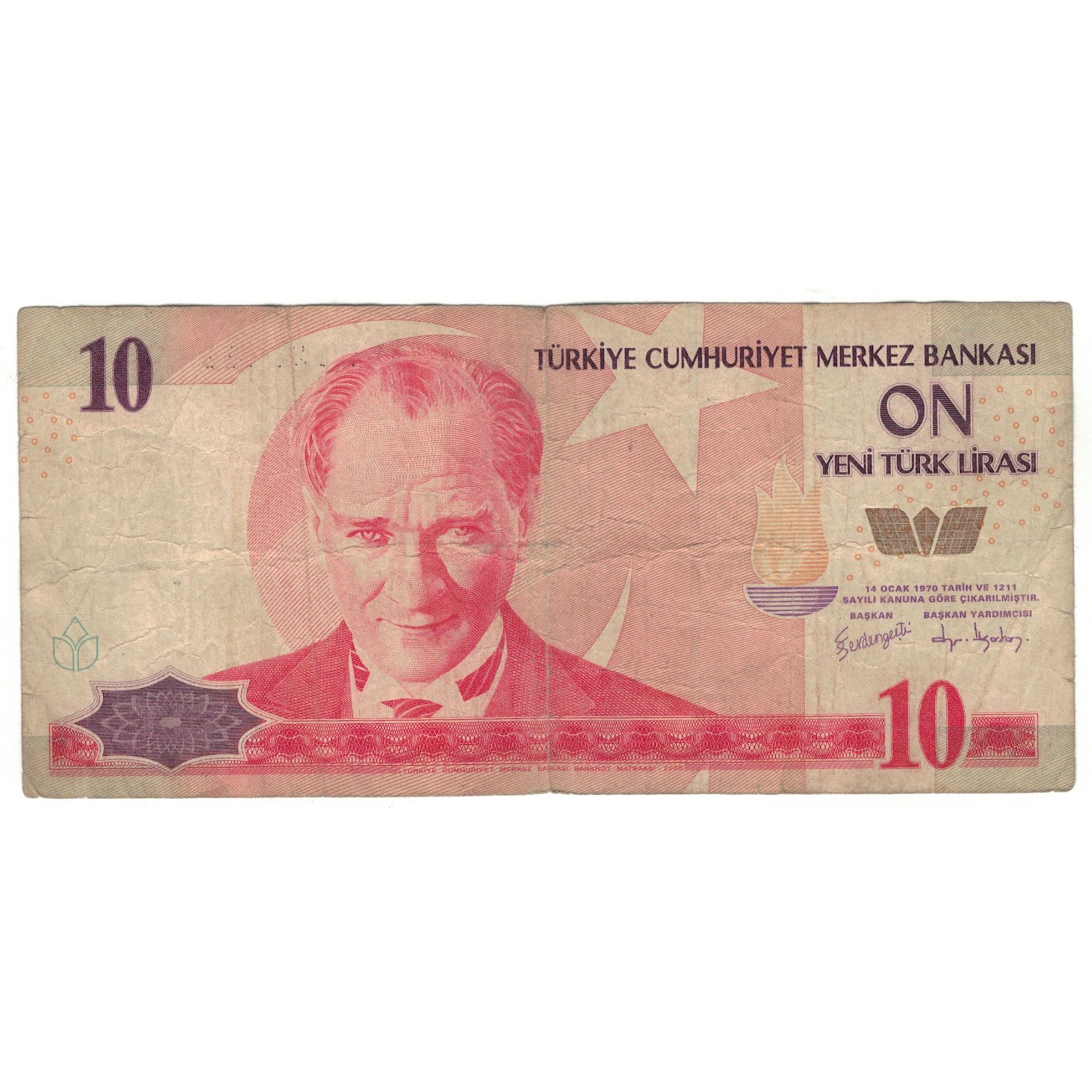 Banknote, Turkey, 10 Lira, 1970, 1970-01-14, KM:147a, VF(20-25)