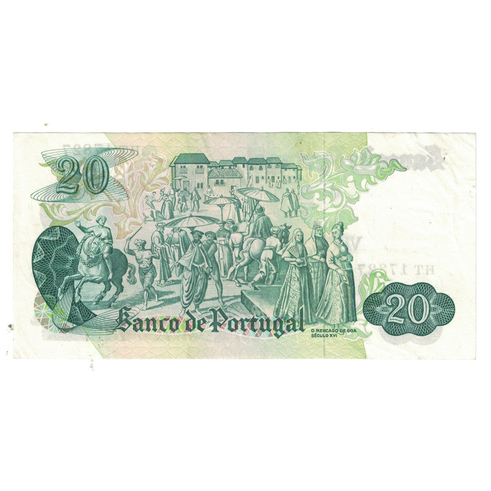 Banknote, Portugal, 20 Escudos, 1971, 1971-07-27, KM:173, AU(55-58)