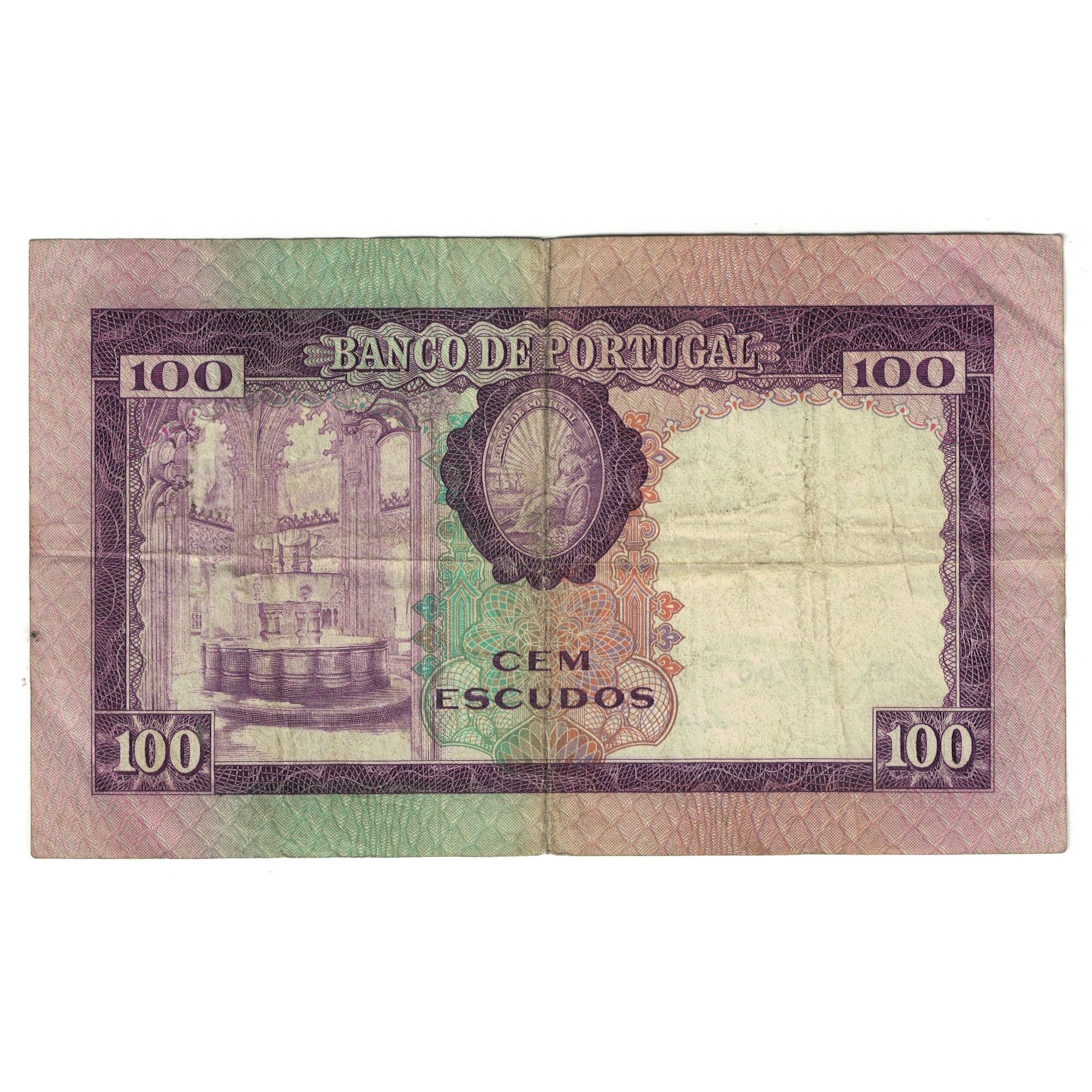 Banknote, Portugal, 100 Escudos, 1961, 1961-12-19, KM:165a, VF(20-25)