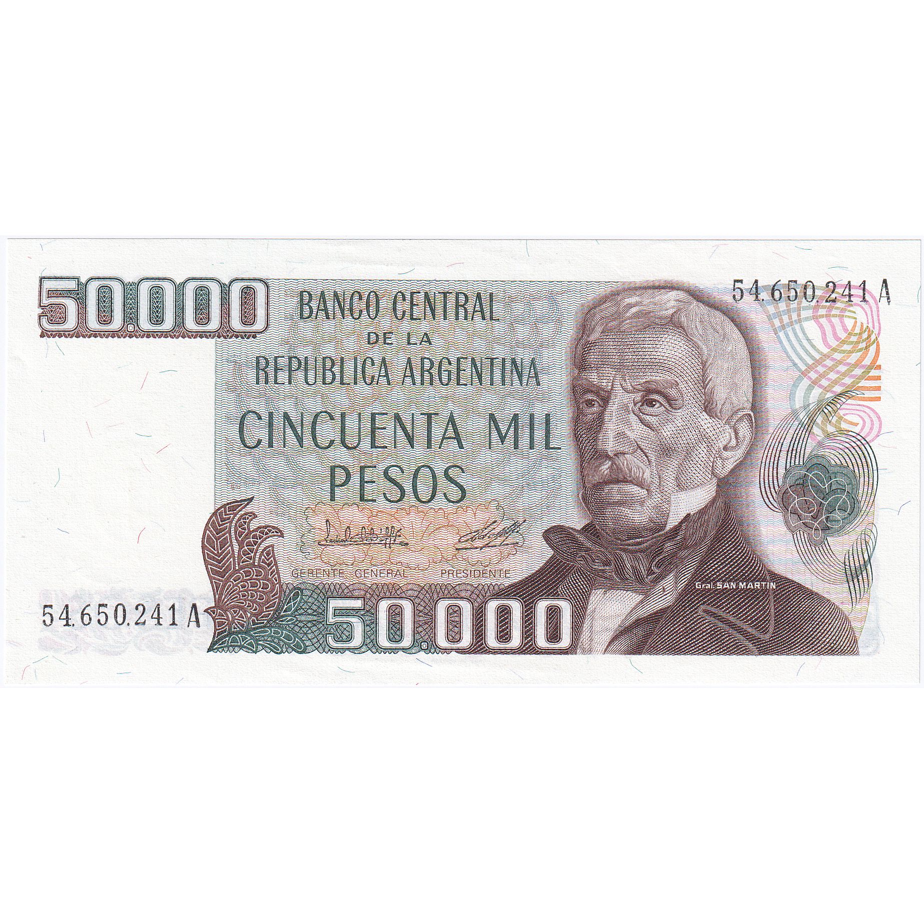 Argentina, 50,000 Pesos, KM:307, UNC(65-70) | World Paper Money