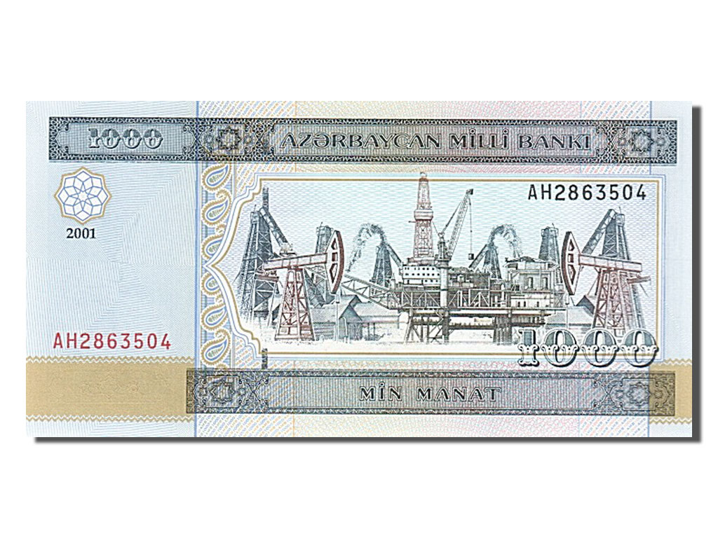 [#254059] billete, 1000 manat, 2001, azerbaiyán - Comprar Billetes ...