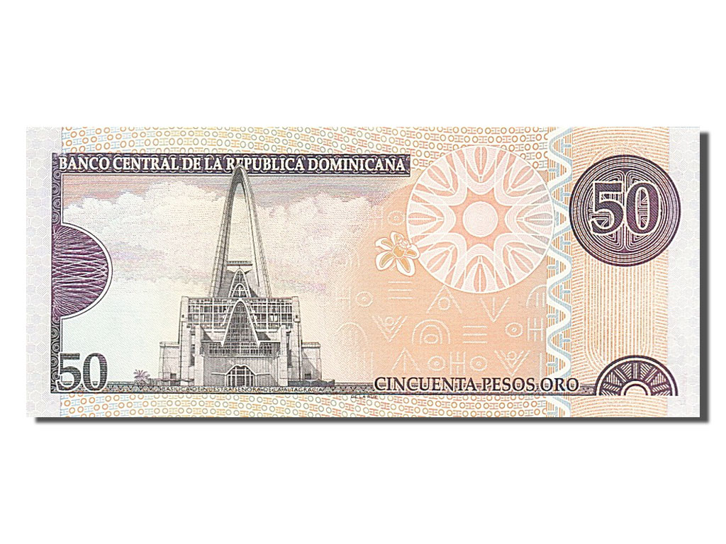 Banknote, Dominican Republic, 50 Pesos Oro, 2008, UNC(65-70) | World ...