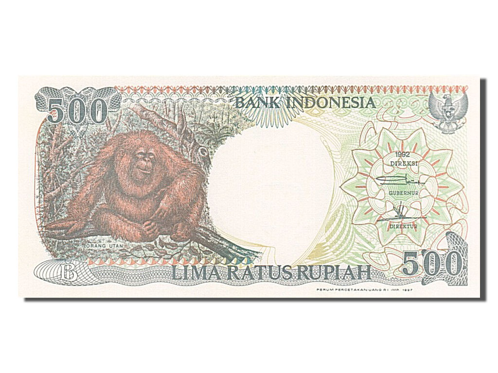 Banknote, Indonesia, 500 Rupiah, 1992, UNC(65-70) | World Paper Money