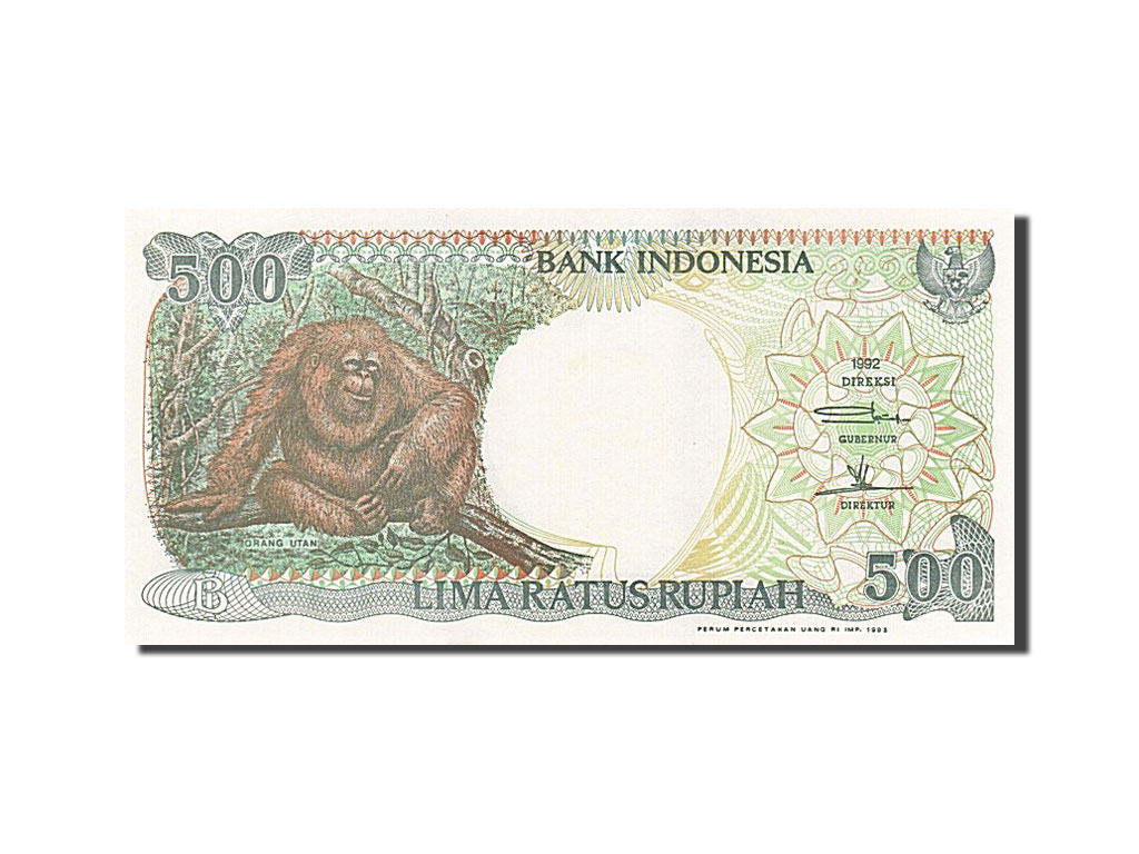 Banknote, Indonesia, 500 Rupiah, 1992, UNC(65-70) | World Paper Money