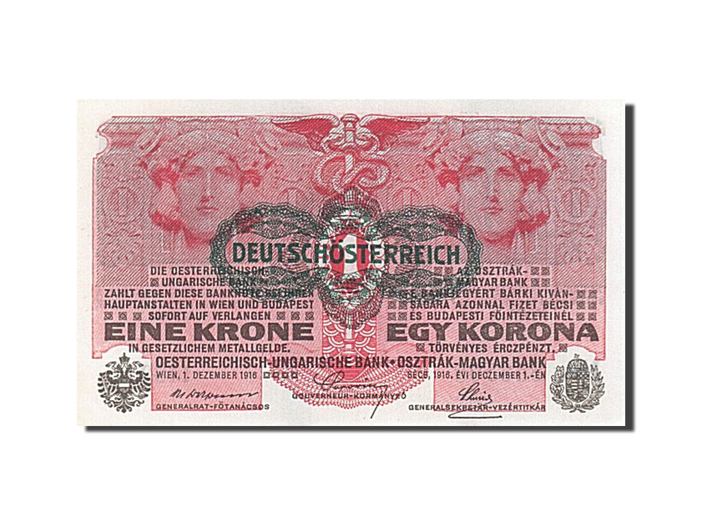 Banknote, Austria, 1 Krone, 1916, 1916-12-01, UNC(65-70) | World Paper ...