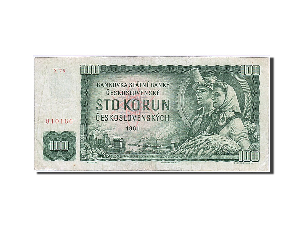 Banknote, Czechoslovakia, 100 Korun, 1961, EF(40-45) | World Paper Money
