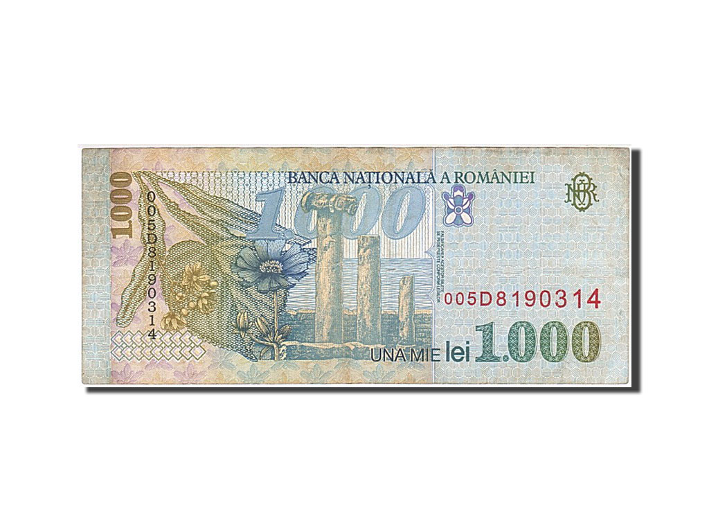 Banknote, Romania, 1000 Lei, 1998, EF(40-45) | World Paper Money