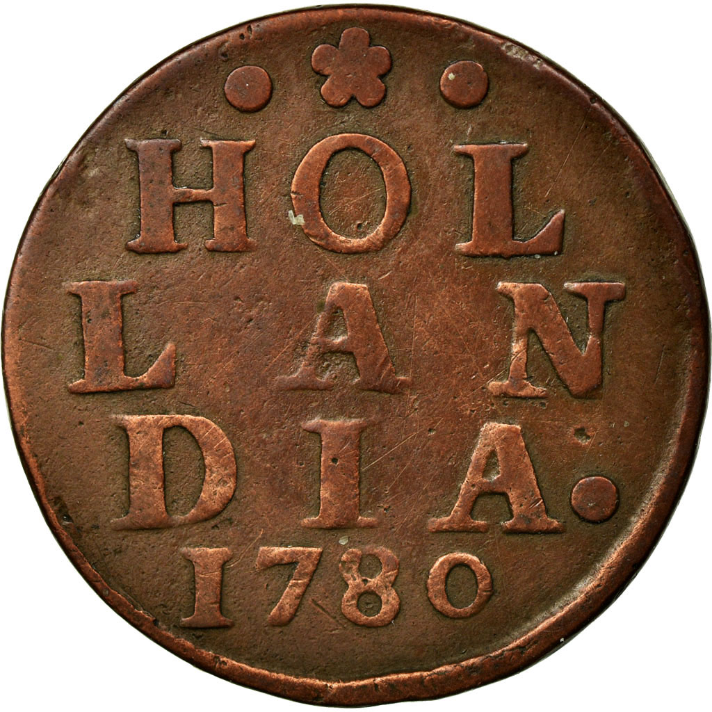Coin, Netherlands, HOLLAND, Duit, 1780, , Copper, KM:80 | European Coins