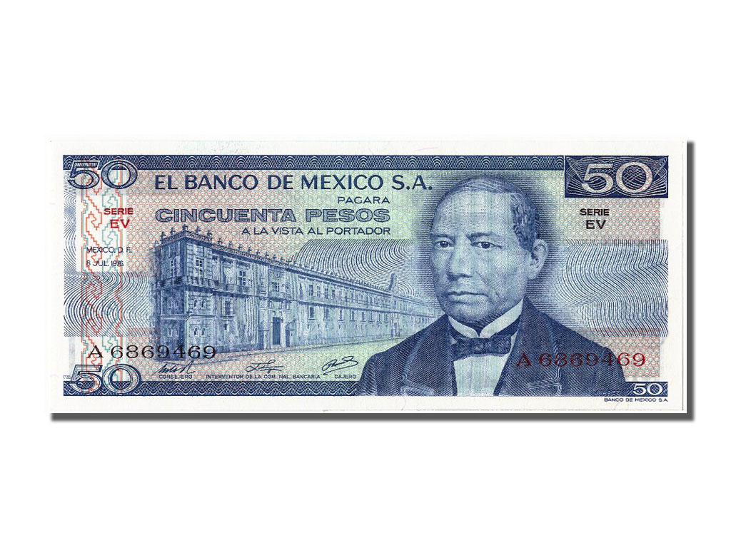 Banknote, Mexico, 50 Pesos, 1976, 1976-07-08, UNC(65-70) | World Paper ...