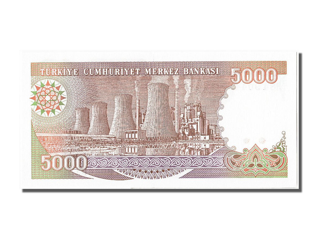 Banknote, Turkey, 5000 Lira, 1970, UNC(65-70) | World Paper Money