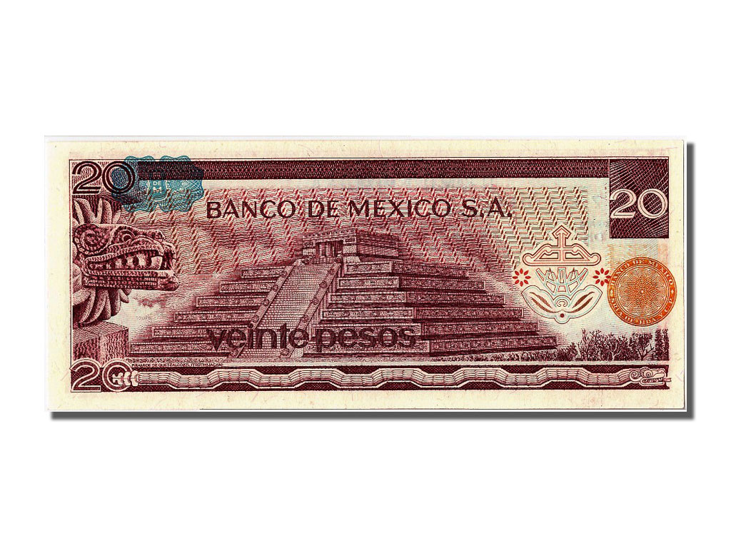 Banknote, Mexico, 20 Pesos, 1977, 1977-07-08, UNC(65-70) | World Paper ...