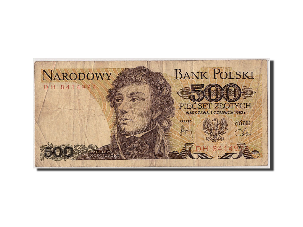 Banknote, Poland, 500 Zlotych, 1982, 1982-06-01, F(12-15) | World Paper ...