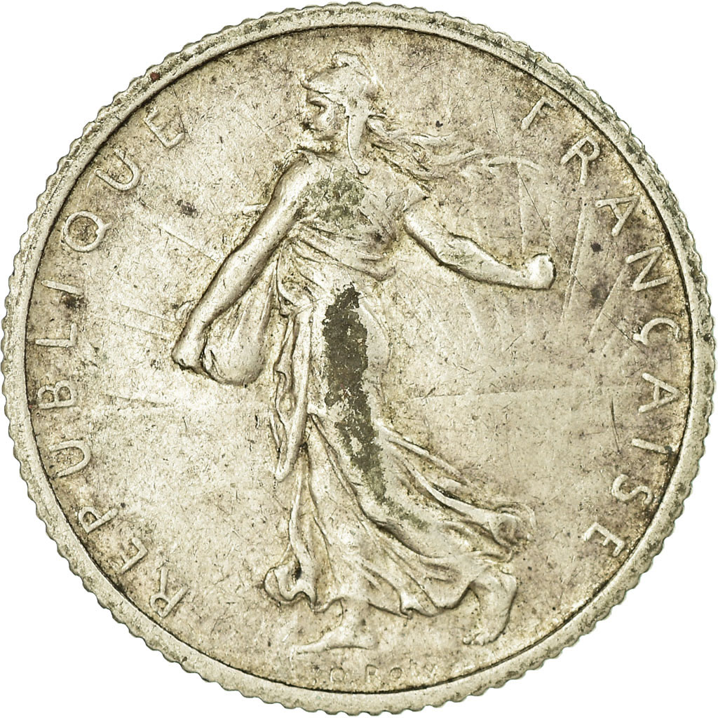 Coin, France, Semeuse, Franc, 1912, Paris, , Silver, KM:844.1