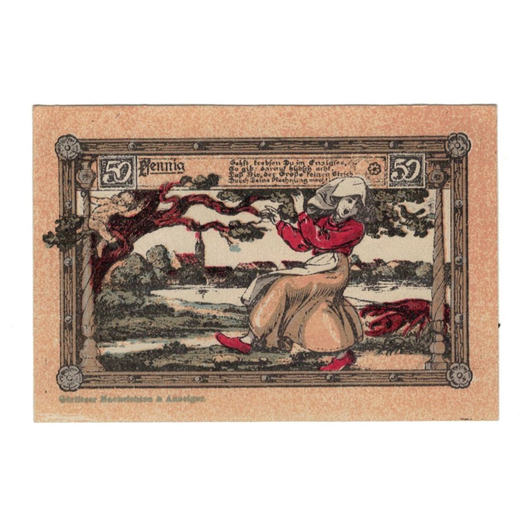 Banknote, Germany, Norenberg Stadt, 50 Pfennig, personnage, 1921, 1921 ...