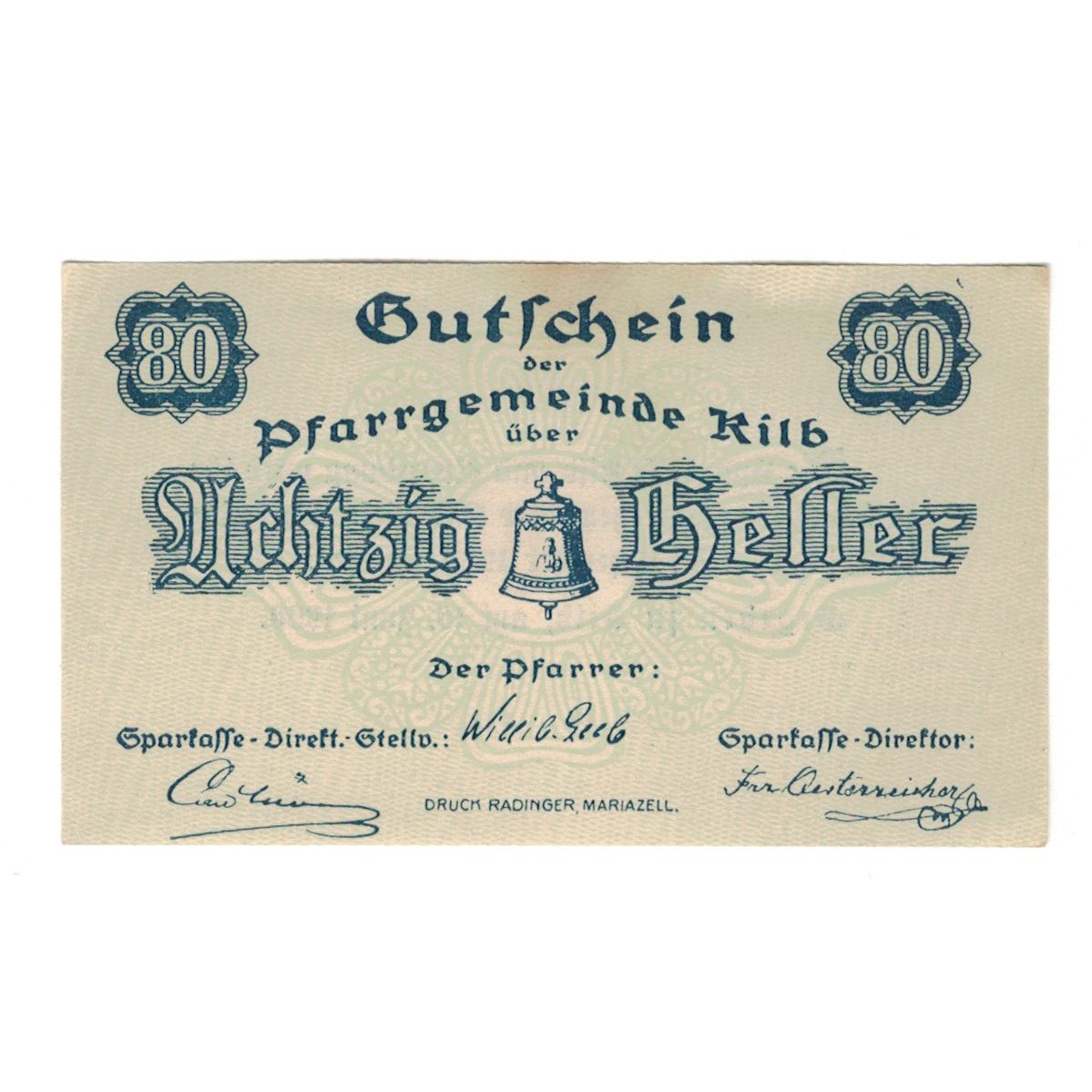 [#325377] billete, austria, kilb n.ö. prv. pfar - Compra venta en ...