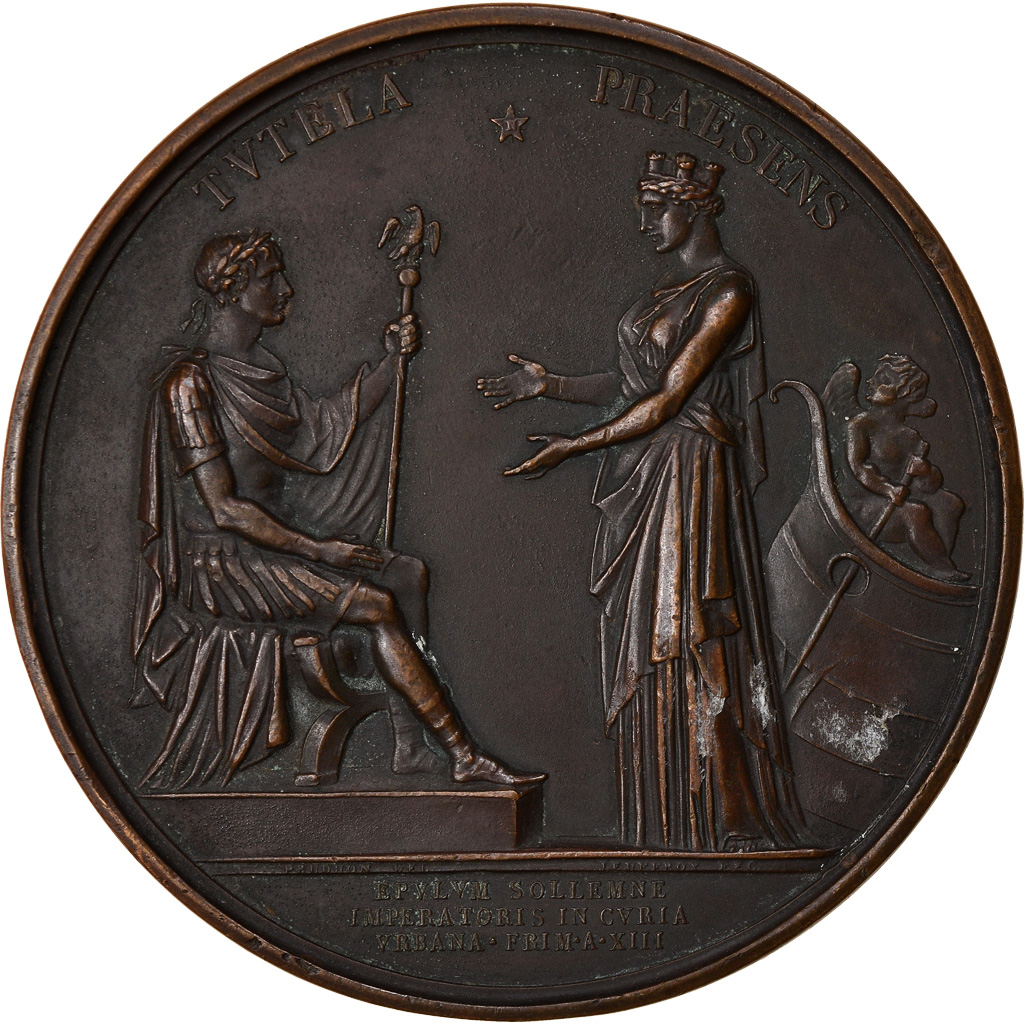 France, Medal, Napoleon I, Neapolio, Imperator, Festa per l ...