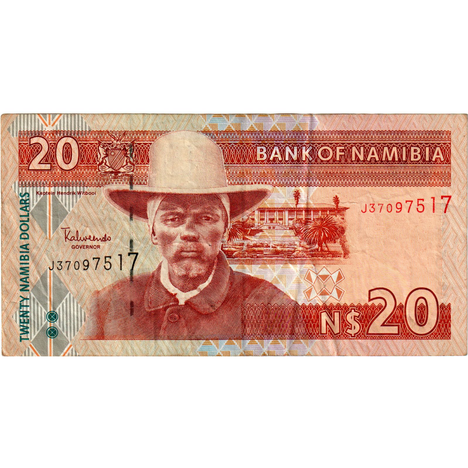 Banknote, Namibia, 20 Namibia Dollars, 1996, KM:6a, VF(20-25)