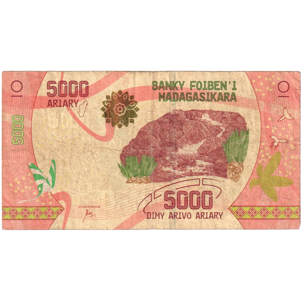 Madagascar, 5000 Ariary, VF(20-25) | World Paper Money