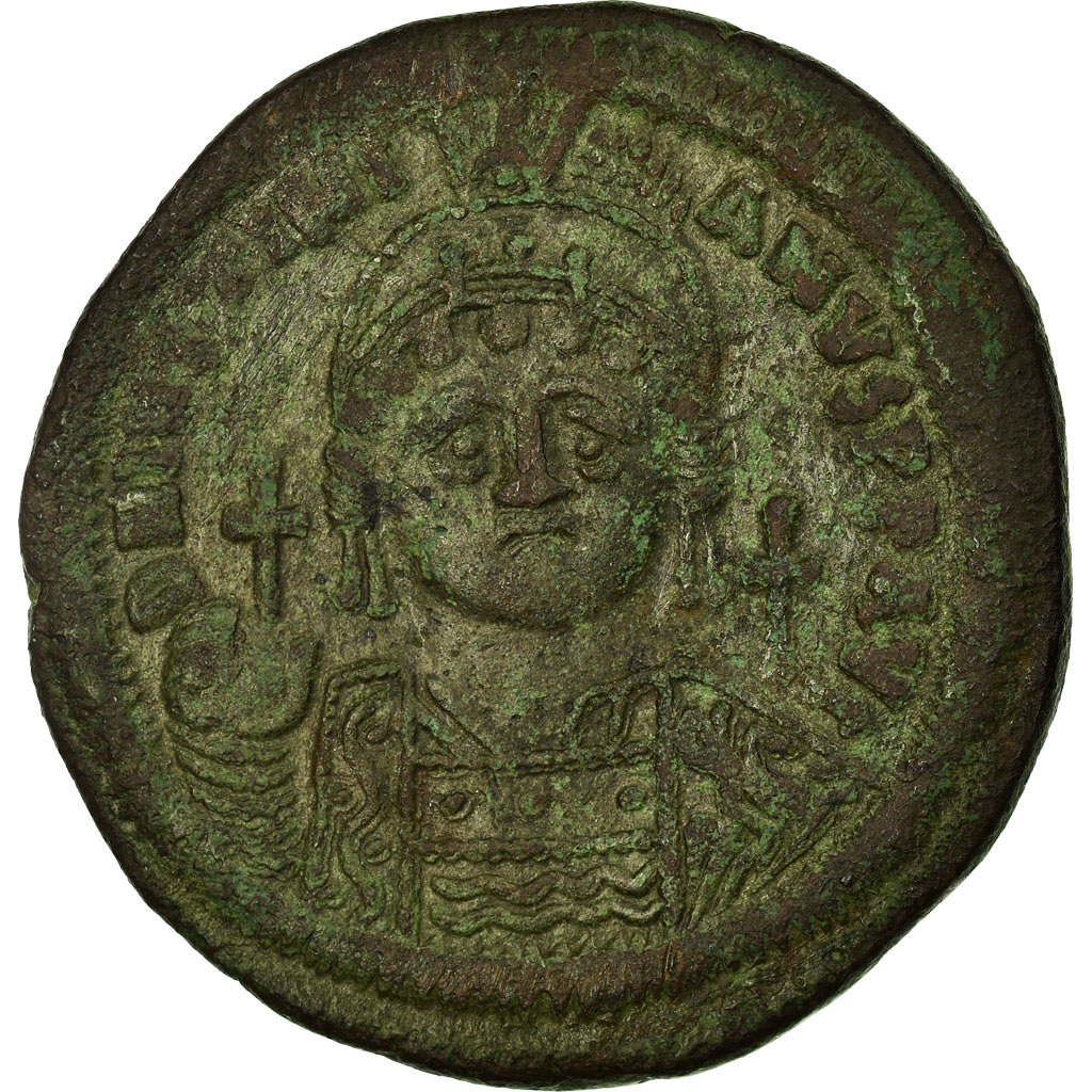 Coin, Justinian I, Follis, Constantinople, , Copper, Sear:163