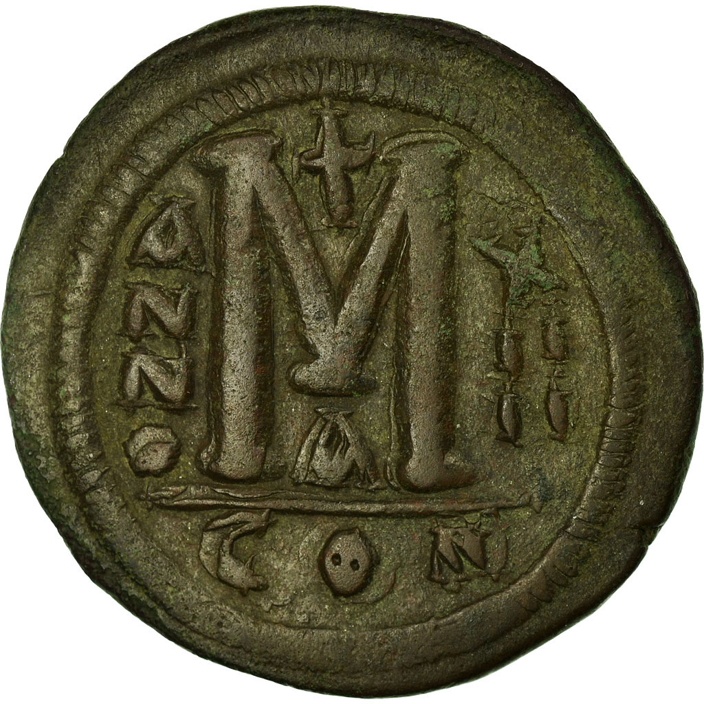 Coin, Justinian I, Follis, Constantinople, , Copper, Sear:163