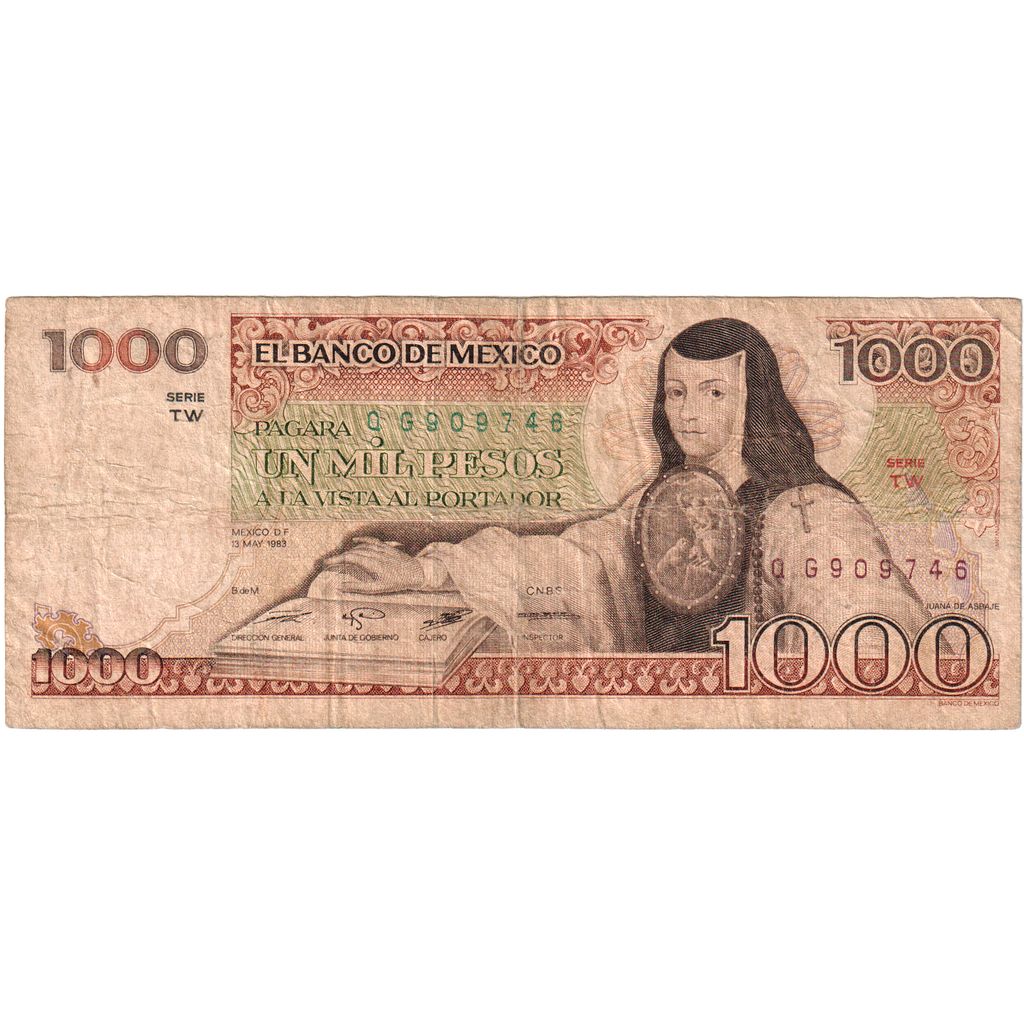 Mexico, 1000 Pesos, 1983-05-13, VF(20-25) | World Paper Money