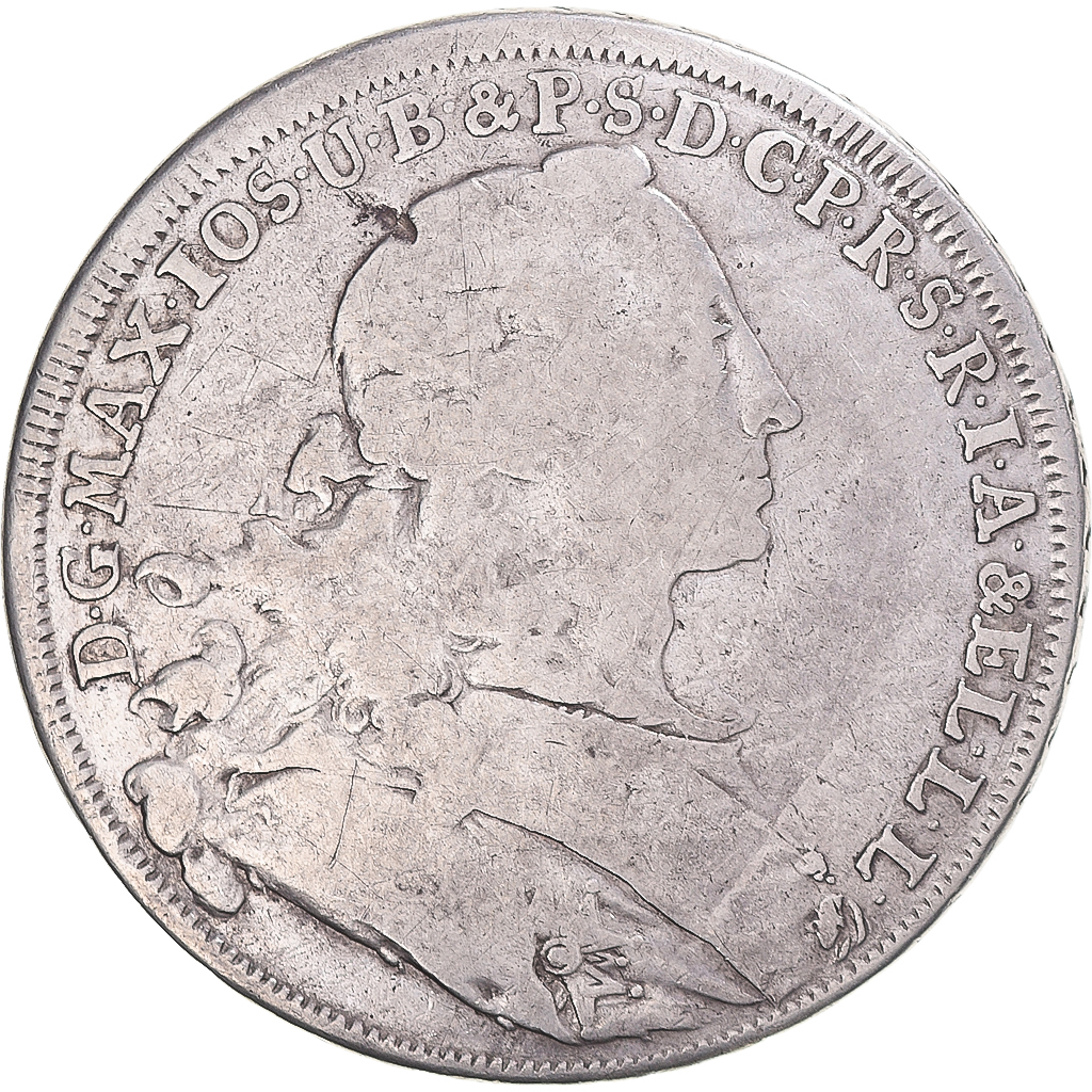Coin, German States, BAVARIA, Maximilian III Joseph, Thaler, 1755,