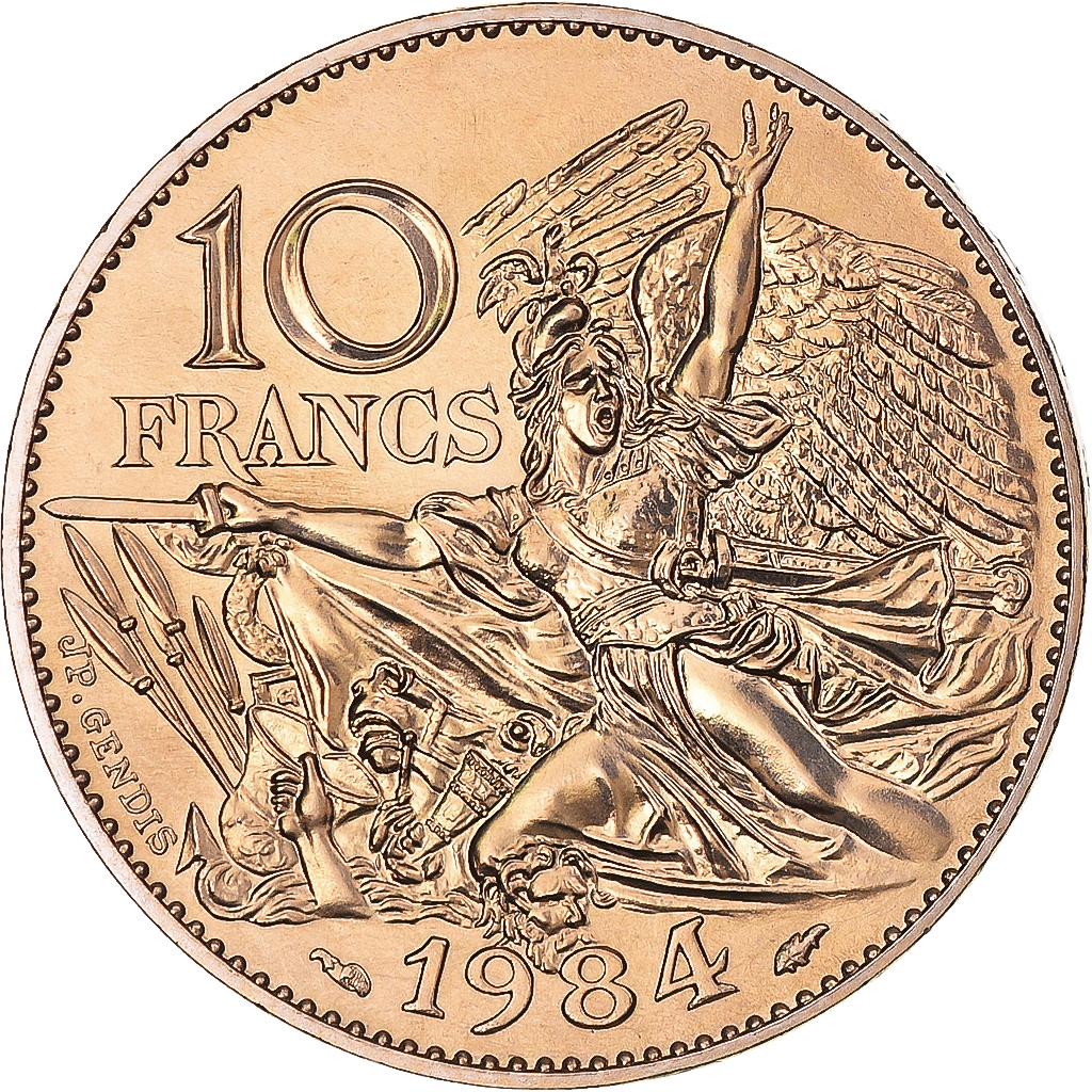 Coin, France, François Rude, 10 Francs, 1984, Monnaie de Paris, ESSAI