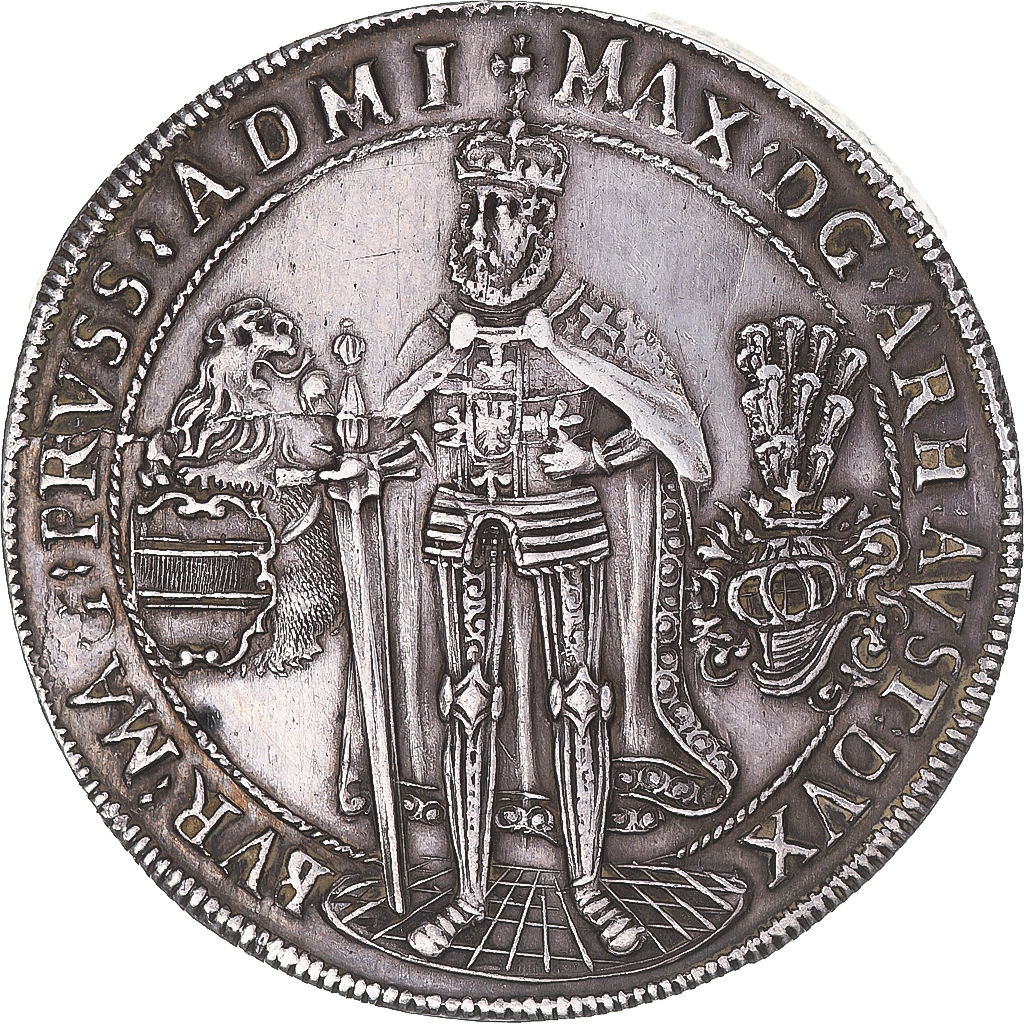 Coin, German States, TEUTONIC ORDER, Maximilian, Thaler, 1603, Hall,