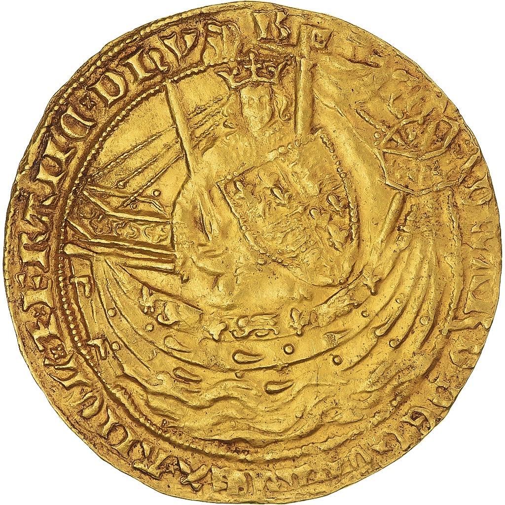 Great Britain, Edward III, Noble d'or, 1356-1361, London, Gold,
