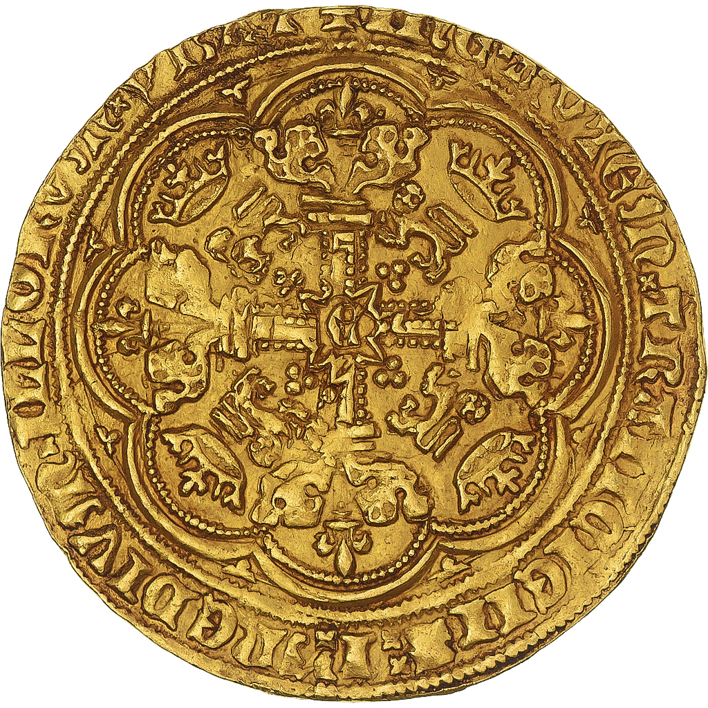 Great Britain, Edward III, Noble d'or, 1356-1361, London, Gold,