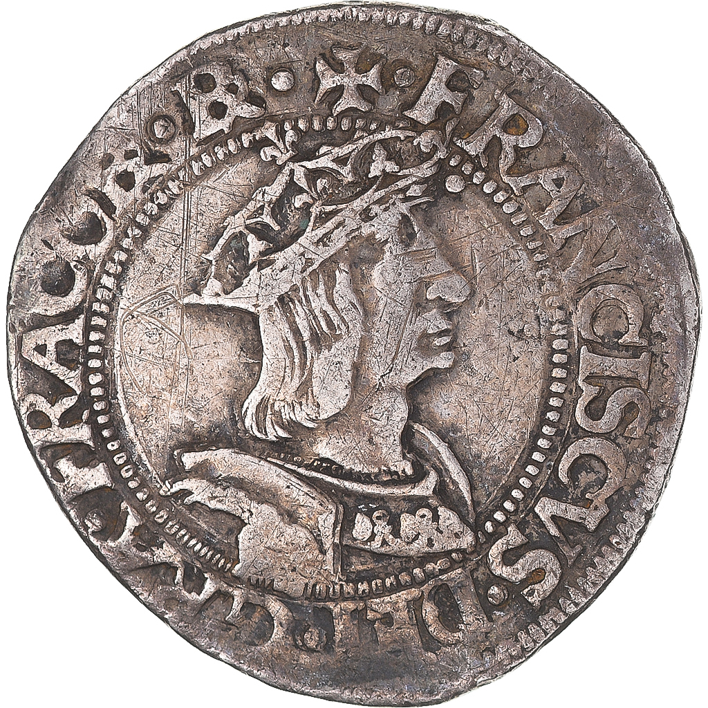 Coin, France, François Ier, Teston du Dauphiné, 2nd type, 1543-1547, Romans