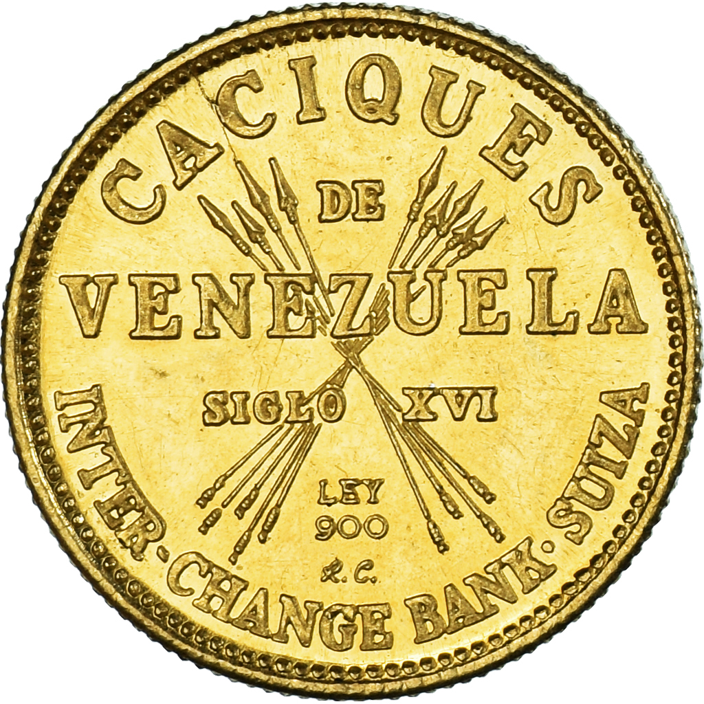 Coin, Venezuela, Murachi, Caciques, Caracas, , Gold | South American Coins