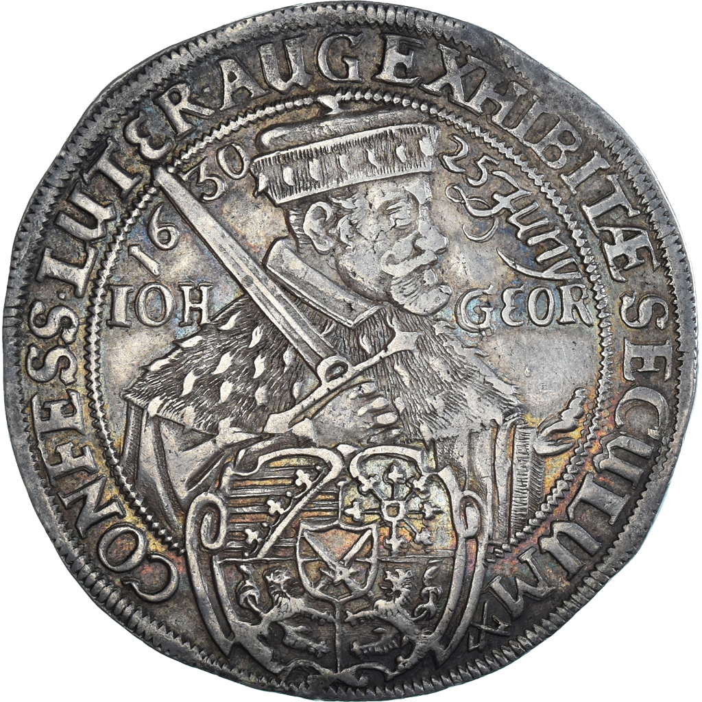 Coin, German States, SAXONY-ALBERTINE, Johann Georg I, Thaler, 1630 ...
