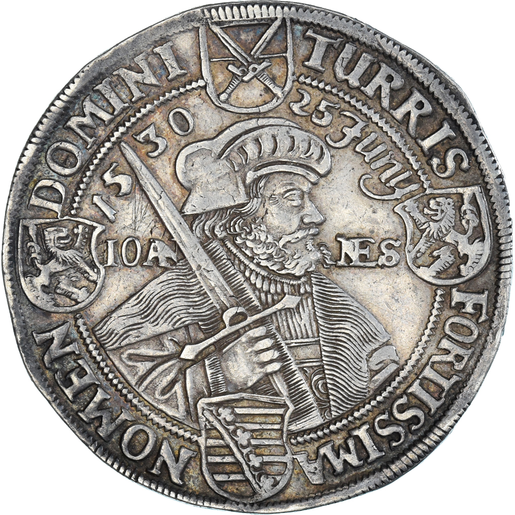 Coin, German States, SAXONY-ALBERTINE, Johann Georg I, Thaler, 1630 ...