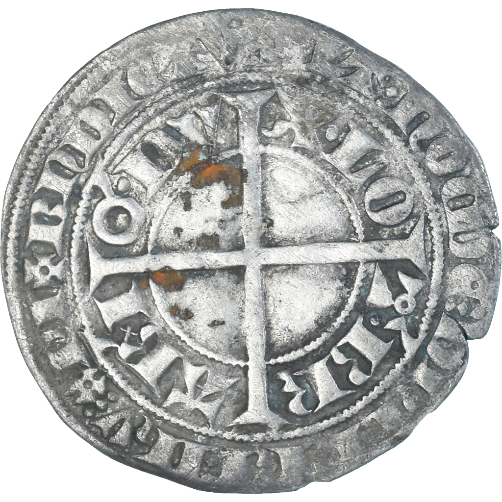Coin, France, BRABANT, Jean III, Gros, 1312-1355, Bruxelles, , Silver
