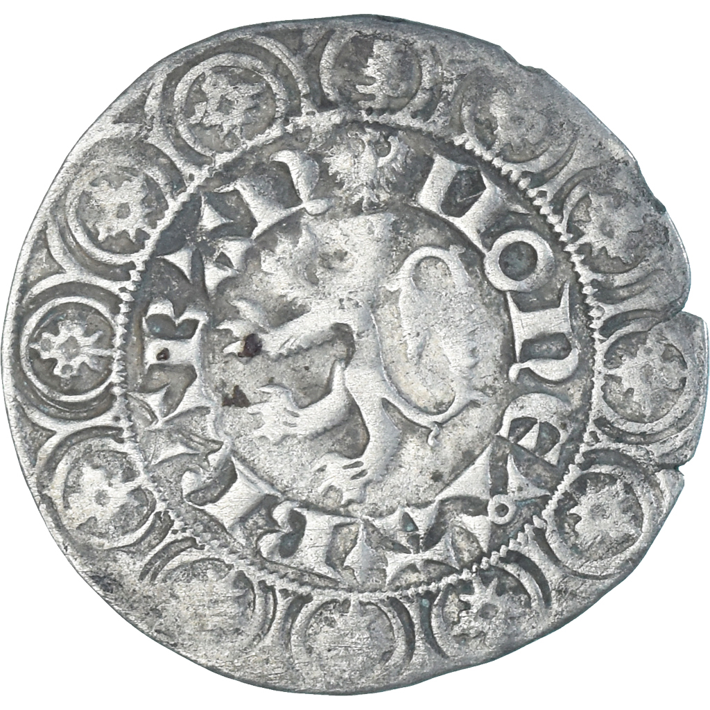 Coin, France, BRABANT, Jean III, Gros, 1312-1355, Bruxelles, , Silver