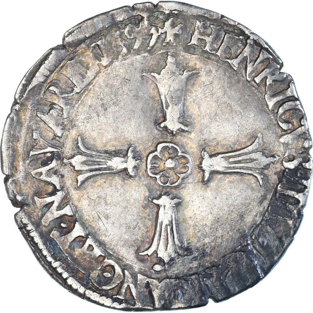 Coin, France, Henri IV, 1/8 Ecu, 1599, Nantes, , Silver, Gadoury:582