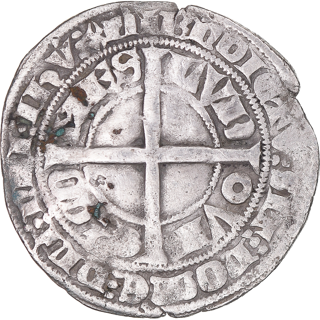Coin, France, Flanders, Louis II de Mâle, Gros, 1346-1384, , Silver