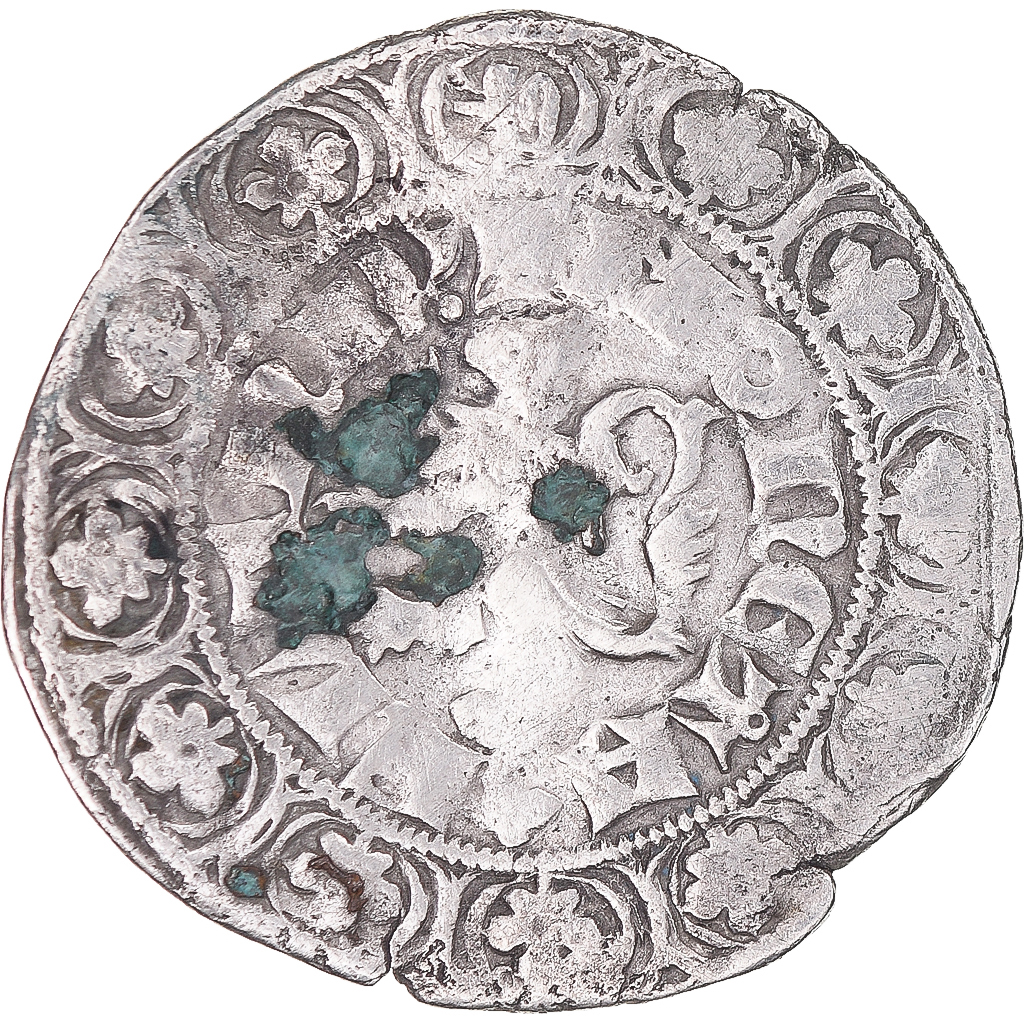 Coin, France, Flanders, Louis II de Mâle, Gros, 1346-1384, , Silver