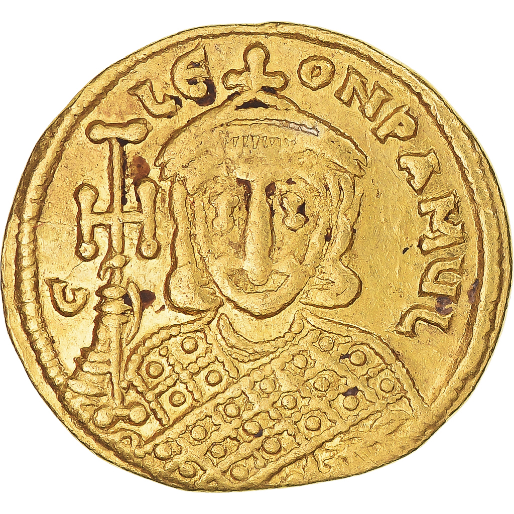 Constantine V, Leo IV and Leo III, Solidus, 751-775, Constantinople, Gold